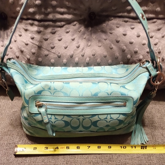 Coach | Bags | Coach Turquoise Handbag Purse | Poshmark
